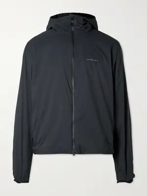 PORTAL Level Alpha Logo-print Fleece-trimmed Recycled-shell Jacket