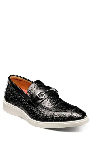 STACY ADAMS Salyer Bit Loafer - Black