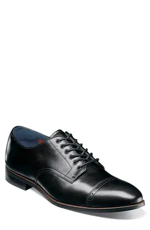 STACY ADAMS William Cap Toe Oxford - Black