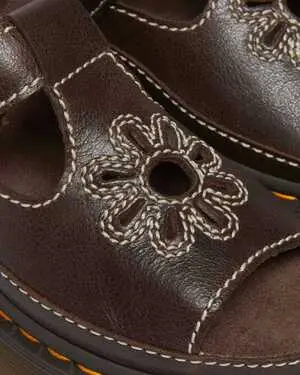 Dr. Martens Dunnet Flower Sandals - Brown