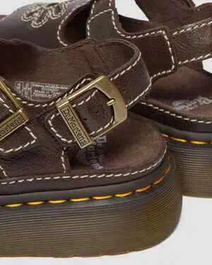 Dr. Martens Dunnet Flower Sandals - Brown
