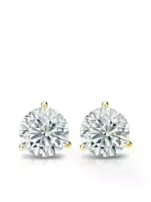 TILLA Luxsly 14kt Gold Diamond Stud Earrings - Yellow