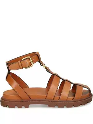 Coach Leather Sandals - Brown