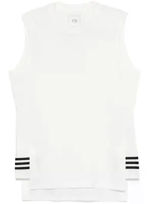 Y3 3-stripes Tank Top - White