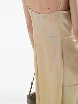 Prada Satin Crepe Midi Dress