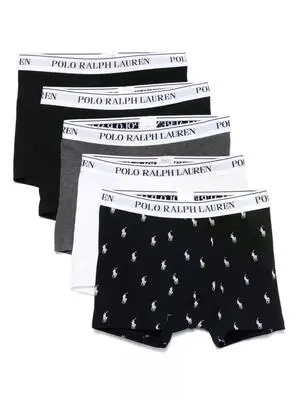 Polo Ralph Lauren Logo-waistband Boxers - Black