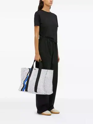 MSGM Striped Tote Bag