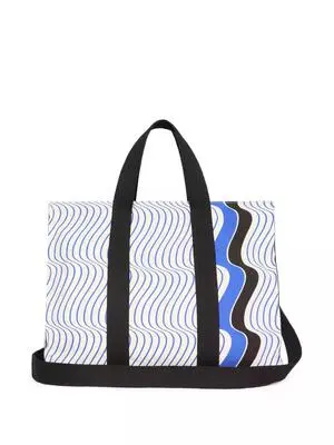 MSGM Striped Tote Bag