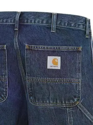 Carhartt Work In Progress Cotton Denim Shorts - Blue