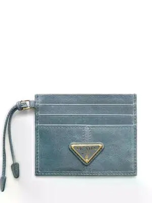 Prada Leather Cardholder - Blue