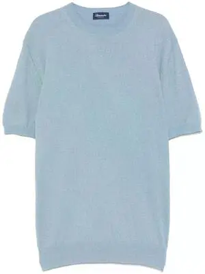DRUMOHR Textured T-shirt - Blue