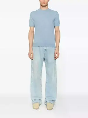 DRUMOHR Textured T-shirt - Blue