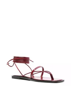 Philosophy Di Lorenzo Serafini Patent Flat Sandals - Red