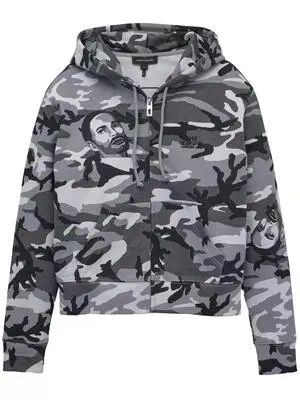 Marc Jacobs Logo-embroidered Camouflage Hoodie