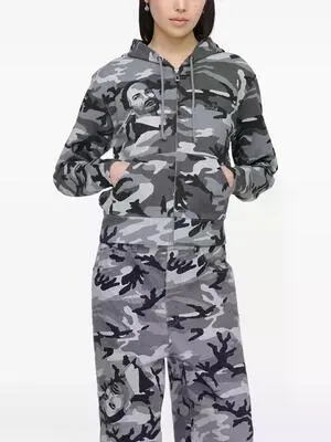 Marc Jacobs Logo-embroidered Camouflage Hoodie