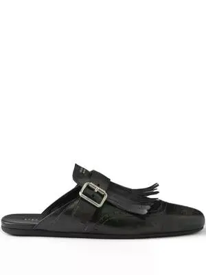 Prada Stacked Heel Mules Clogs For Women