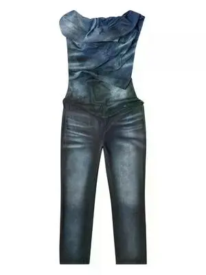 DIESEL Asymmetric-design Jumpsuit - Blue