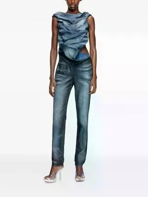 DIESEL® Asymmetric-design Jumpsuit - Blue
