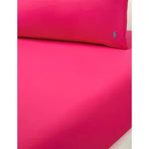 Ralph Lauren Polo Player Cotton Fitted Sheet - Pinksky