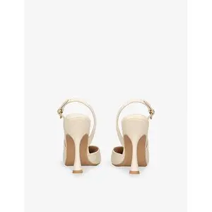Kurt Geiger Aria2 Sling-back Heeled Courts - Bone