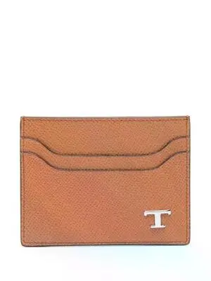TOD'S Leather Cardholder - Brown