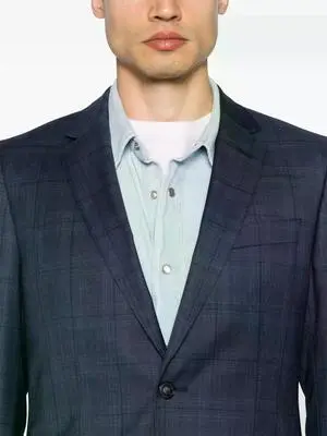 BOSS Check-pattern Single-breasted Suit