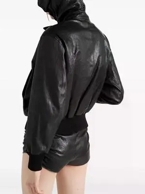 Prada Hooded Leather Jacket