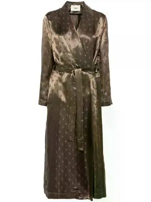 Fendi Jacquard Overcoat