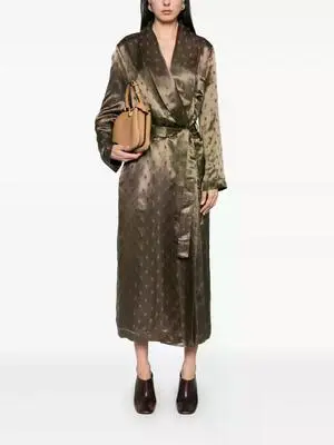 Fendi Jacquard Overcoat
