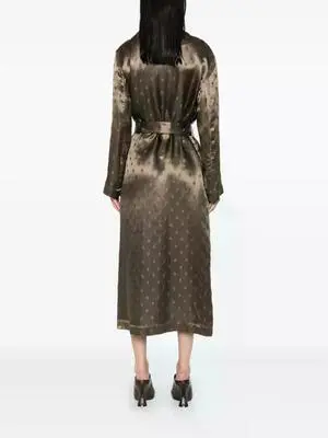 Fendi Jacquard Overcoat