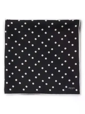 Prada Silk Scarf - Black