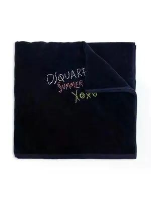 Dsquared2 Embroidered Logo Towel - Blue