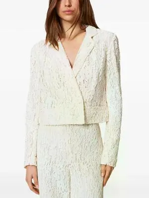 TWINSET Lace-panel Blazer