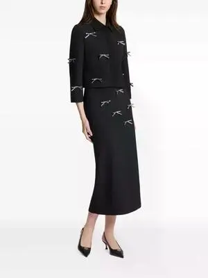 Elie Saab Bow-embellished Cropped Jacket