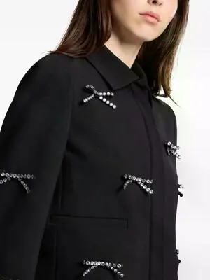 Elie Saab Bow-embellished Cropped Jacket