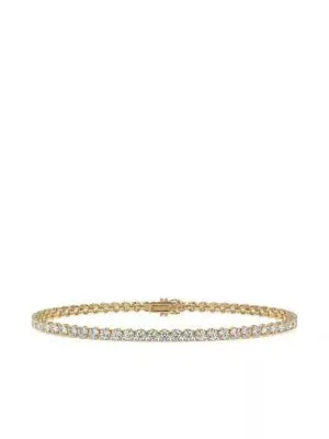 TILLA 14kt White Gold 3 Carat Diamond Tennis Bracelet - Yellow