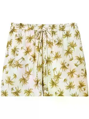 TWINSET Palm Tree-print Shorts - White