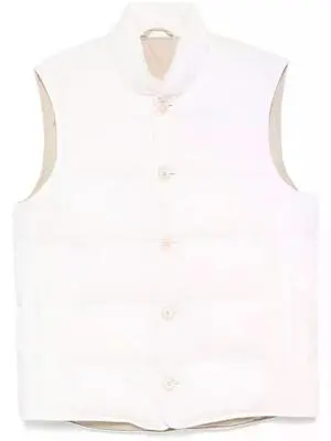 Eleventy Padded Gilet - White