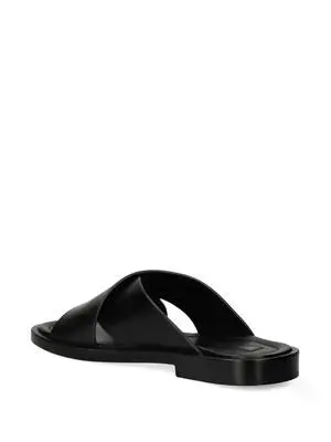Roberto Cavalli Mirror Snake-monogram Slides