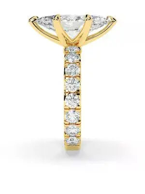 TILLA Luxsly 14kt Gold Diamond Ring - Yellow