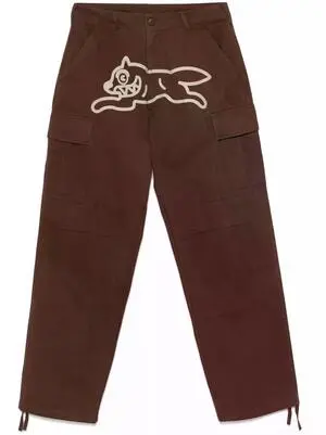 ICECREAM Running Dog Cargo Trousers - Brown