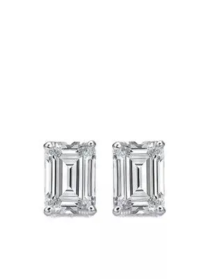 TILLA 14kt Gold Diamond Stud Earrings - Silver