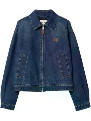 Miu Miu Denim Trucker Jacket - Blue