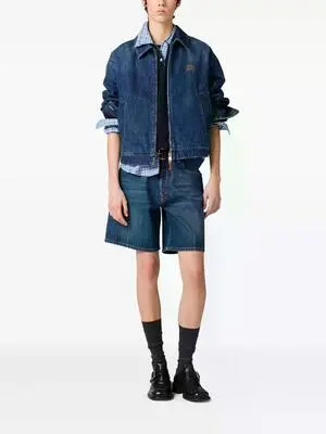 Miu Miu Denim Trucker Jacket - Blue