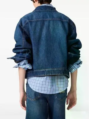 Miu Miu Denim Trucker Jacket - Blue