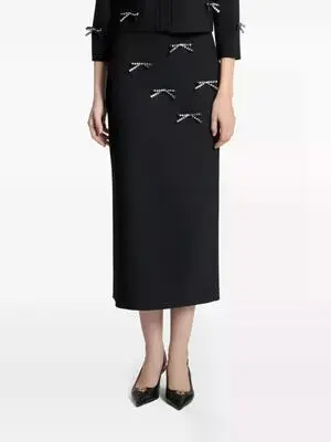Elie Saab Bow-detail Midi Skirt