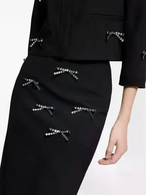 Elie Saab Bow-detail Midi Skirt