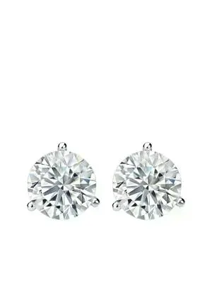 TILLA 14kt Gold Diamond Stud Earrings - White