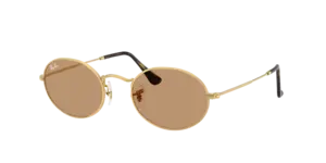 Ray-ban Ray-Ban Oval Metal Sunglasses Brown