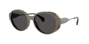 Moncler Round Frame Sunglasses - Dark Grey Solid